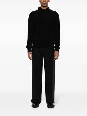 Officine Générale High-neck Ribbed Jumper - Black