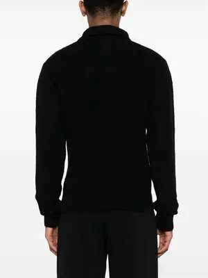 Officine Générale High-neck Ribbed Jumper - Black