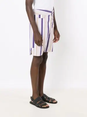 AMIR SLAMA Striped Bermuda Shorts