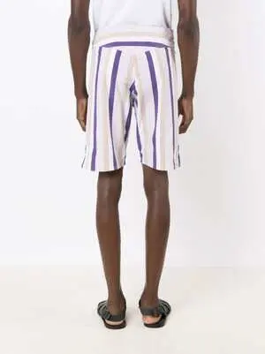 AMIR SLAMA Striped Bermuda Shorts