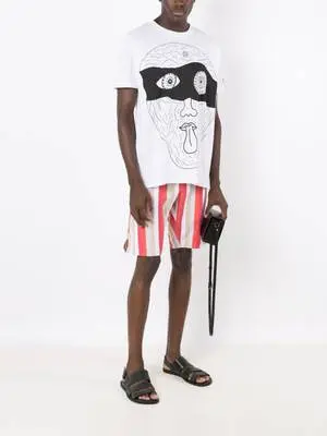 AMIR SLAMA Striped Bermuda Shorts