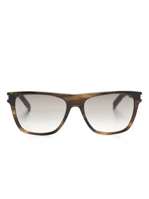 Saint Laurent Square-frame Sunglasses - Brown
