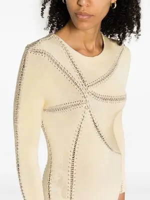 ISA BOULDER Starfish Whipstitch Midi Dress