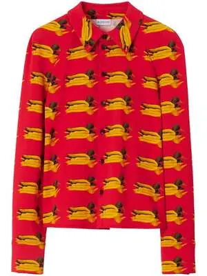 Burberry Monogram Pattern Shirt - Red