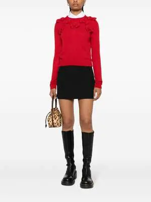 Valentino Garavani Bow-embellished Virgin Wool Jumper