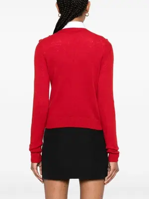 Valentino Garavani Bow-embellished Virgin Wool Jumper