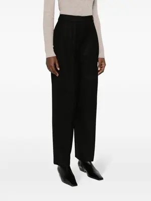 TOTEME Double-pleated Tailored Trousers - Black