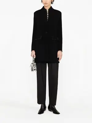 Maje Single-breasted Wool-blend Coat