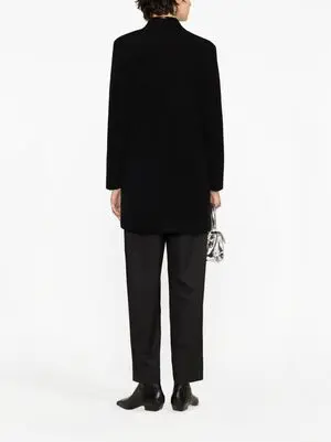 Maje Single-breasted Wool-blend Coat