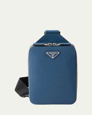 Prada Prada Saffiano Leather Sling Backpack Avio