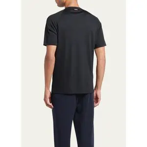 Zegna Wool-stretch Crewneck T-shirt