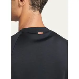 Zegna Wool-stretch Crewneck T-shirt