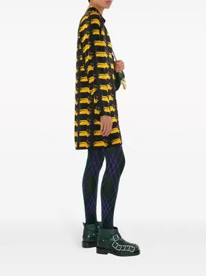 Burberry Duck-print Silk Minidress