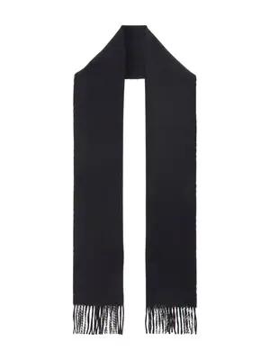 Burberry Check-print Cashmere Reversible Scarf - Blue