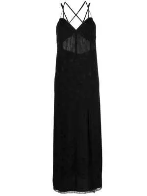 Zadig&Voltaire Rohal Star-jacquard Silk Dress - Black