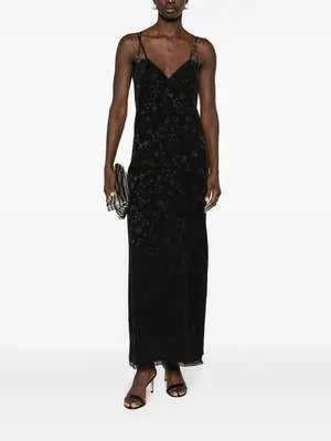 Zadig&Voltaire Rohal Star-jacquard Silk Dress - Black