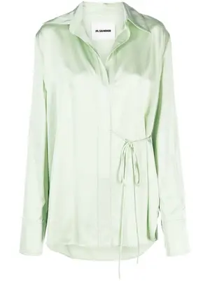 JIL SANDER Wrap Satin Shirt