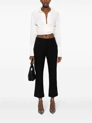 Balmain Virgin Wool Cropped Trousers