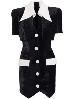 Balmain Tailored Velvet Mini Dress