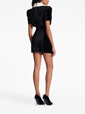 Balmain Tailored Velvet Mini Dress