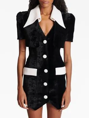 Balmain Tailored Velvet Mini Dress