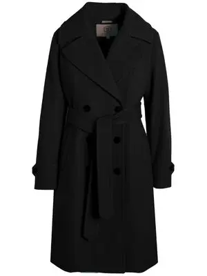 NORWEGIAN WOOL Double-breasted Wool-blend Coat