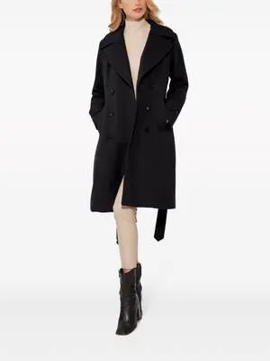 NORWEGIAN WOOL Double-breasted Wool-blend Coat