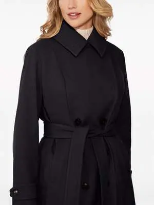 NORWEGIAN WOOL Double-breasted Wool-blend Coat