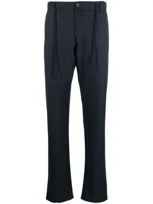 Canali Drawstring-waist Chinos - Blue