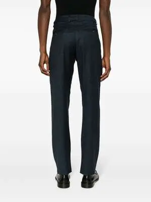 Canali Drawstring-waist Chinos - Blue