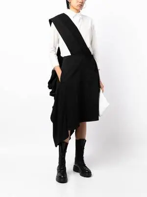 Yohji Yamamoto Asymmetric Cotton Dress