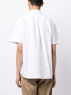 Lacoste Crocodile Logo-patch Short-sleeved Shirt - White