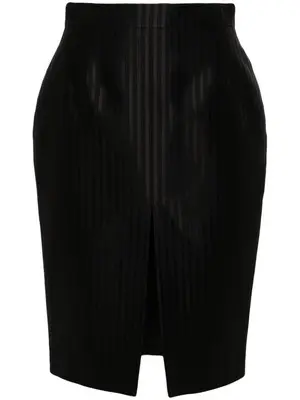 Saint Laurent Pinstripe Pencil Skirt