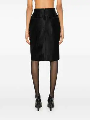 Saint Laurent Pinstripe Pencil Skirt