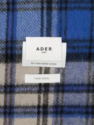 ADER ERROR Check-pattern Wool Scarf
