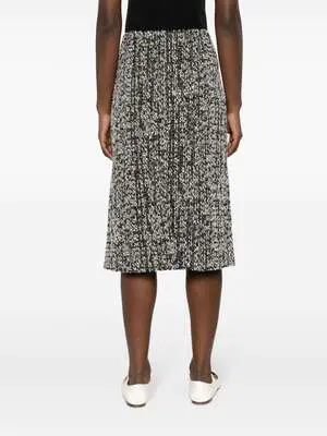 LANVIN Textured-finish Mid-rise Skirt