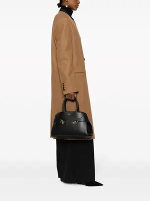 FERRAGAMO Medium Gancini-buckle Tote Bag - Black
