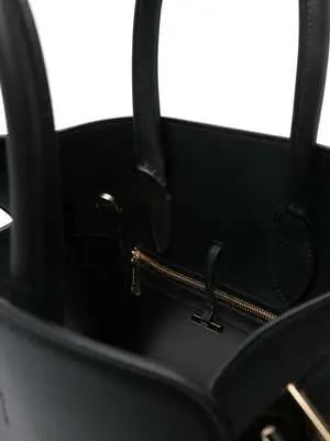 FERRAGAMO Medium Gancini-buckle Tote Bag - Black