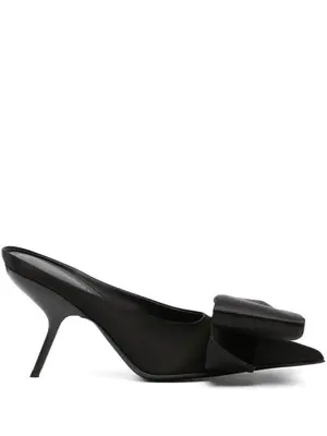 FERRAGAMO Pointed-toe 90mm Leather Mules