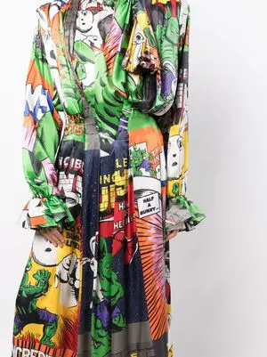 Natasha Zinko Comics-print Maxi Dress