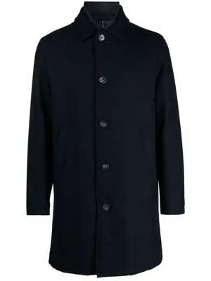 Herno Single-breasted Layered Coat