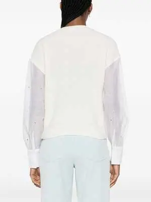 Peserico Sheer-sleeve Knitted Jumper