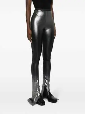 Rick Owens Metallic Flared Trousers