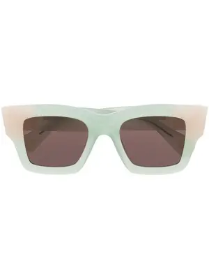 Jacquemus Les Lunettes Baci Square-frame Sunglasses - Green