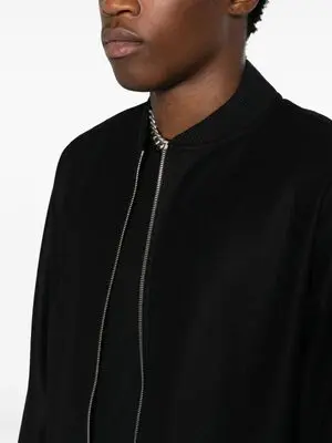 JIL SANDER Band-collar Wool Bomber Jacket