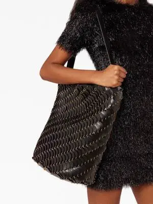 Rabanne Pacoïo Leather Bucket Bag
