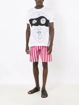 AMIR SLAMA Striped Bermuda Shorts
