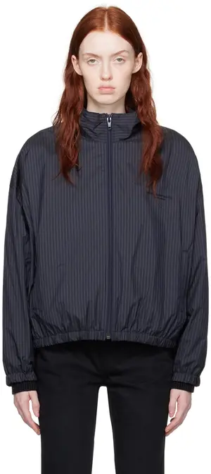 Alexander Wang Alexander Wang Black Coaches Track Jacket - 009 Midnight