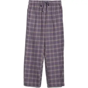 Nordstrom Flannel Pajama Pants - Grey- Tan Noel Plaid
