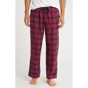Nordstrom Flannel Pajama Pants Navy- Red Lino Plaid